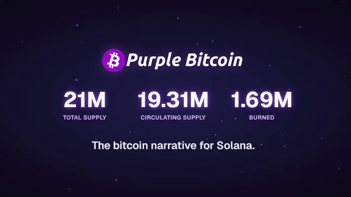 Purple Bitcoin (PBTC) | Revolutionary Deflationary Token on Solana